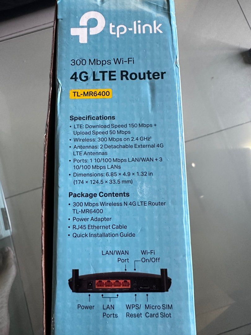 TP link / 4G SIM card router, Computers & Tech, Parts & Accessories ...