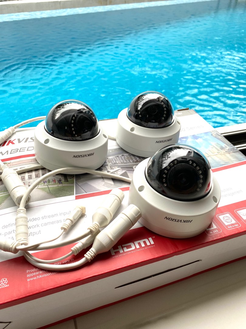 Value deal: Set of 3 Hikvision CCTV Security Camera, Furniture & Home ...