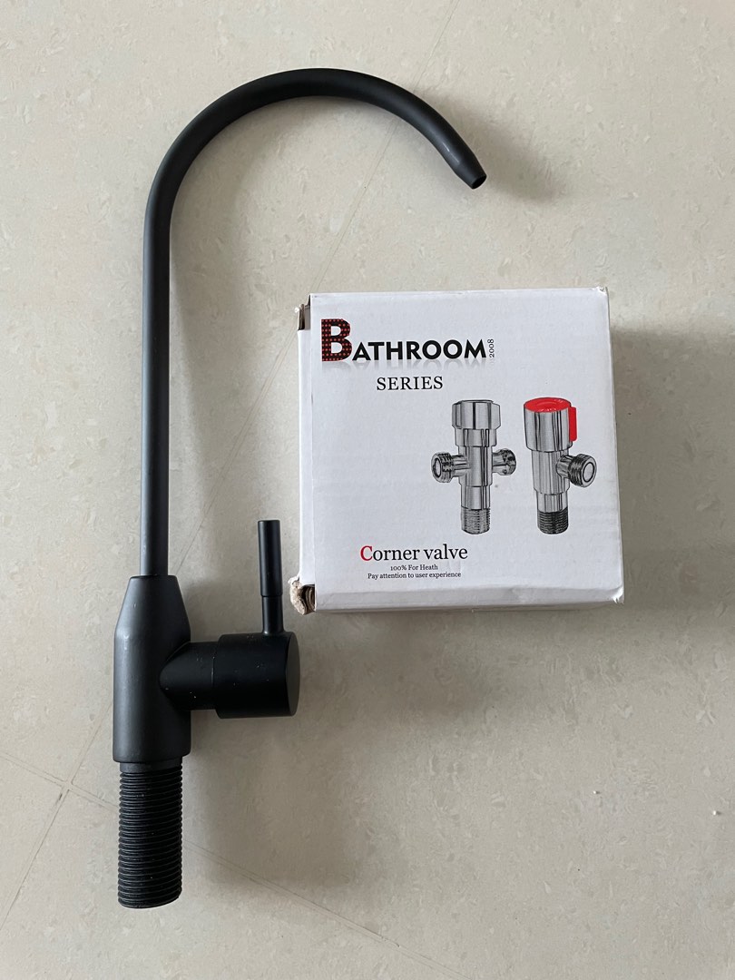 Water Tap + Corner Valve (Brand New), Furniture & Home Living, Bathroom ...