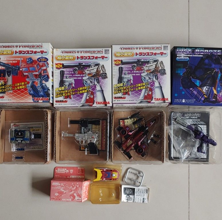 World Smallest Transformers (WST) Megatron Soundwave Shockwave Rodimus ...