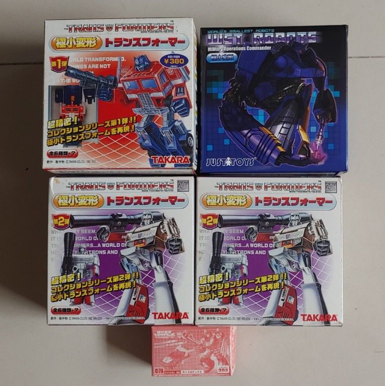 World Smallest Transformers (WST) Megatron Soundwave Shockwave Rodimus ...