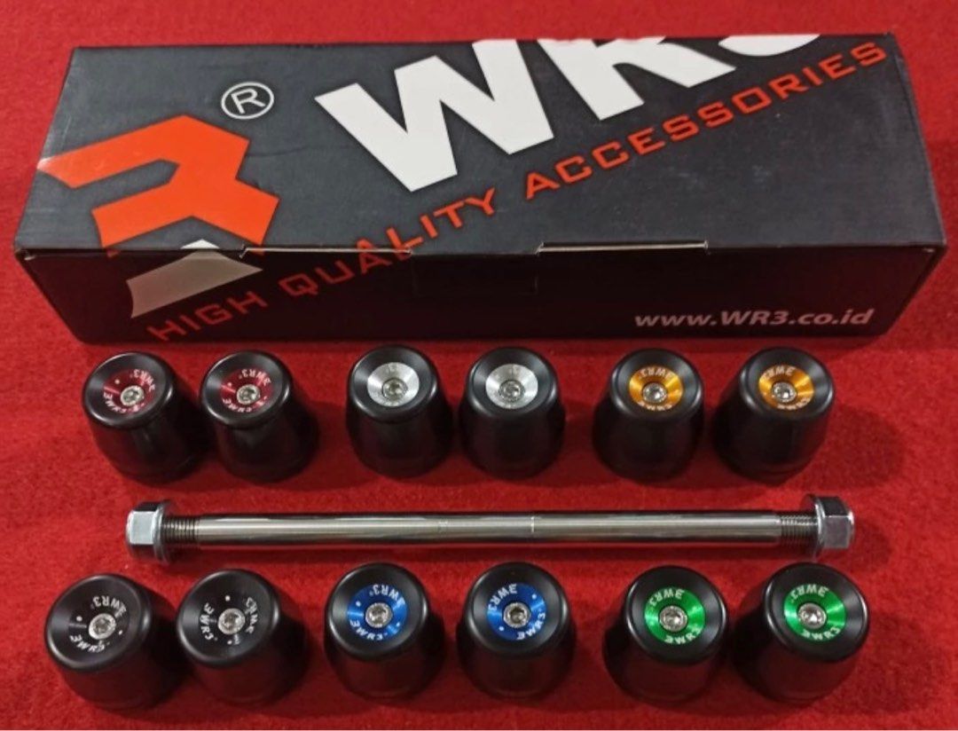 WRX Front Axle Sliders Xmax, Motorcycles, Motorcycle Accessories on ...