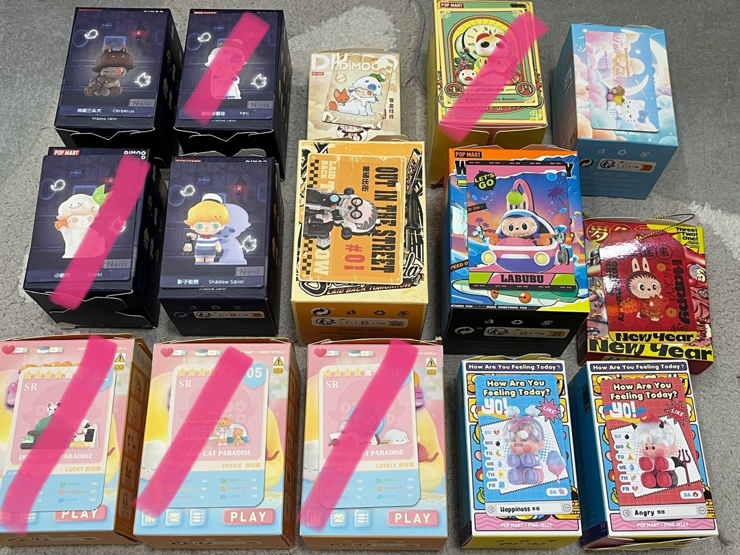 (updated) WTS Popmart- Dimoo/Skullpanda/Sanrio/Labubu/Pinojelly/Fubobo ...