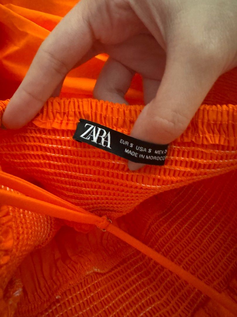 ZARA Orange / Peach Fuzz Maxi / Midi Dress / Summer Dress, Women's ...