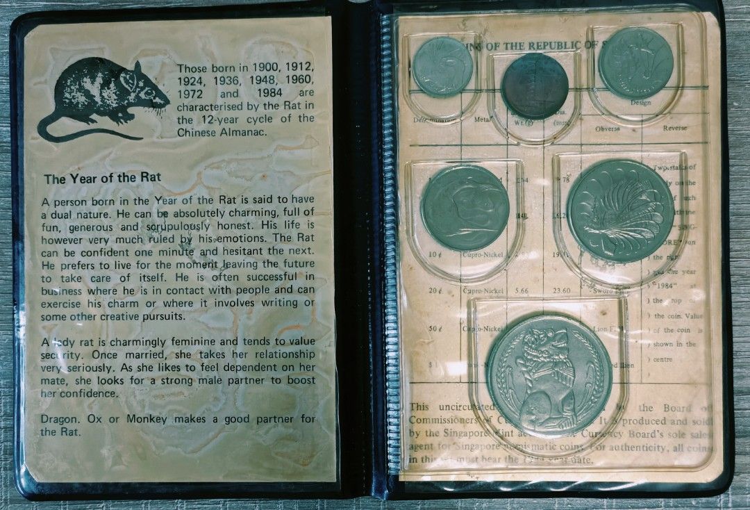 1984 years of Rat Singapore UNC Coin, Hobbies & Toys, Memorabilia ...