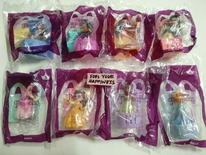 2021 McDo McDonald's Disney Princess Happy Meal Toys Beauty Belle Snow ...