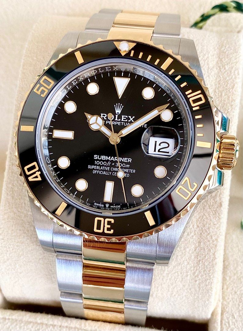 2021 Rolex Submariner Date Two-Tone 18k Yellow Gold 41 Ref. 126613LN ...