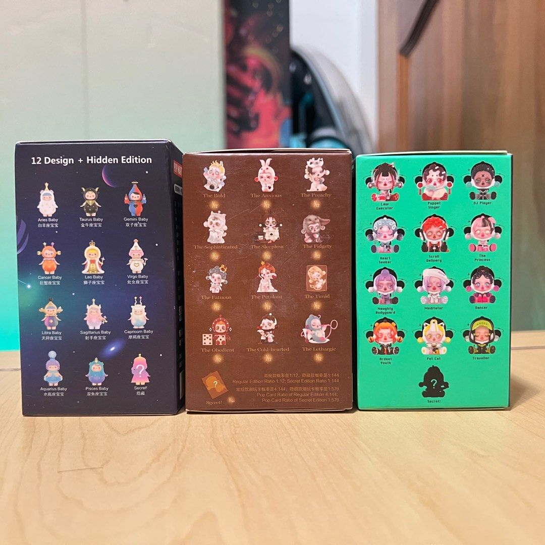 [Brand New]3 Pop mart blind boxes (Pucky, SkullPanda), Hobbies & Toys ...