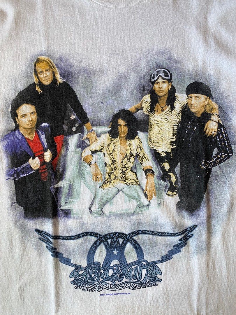 90s Aerosmith “Nine Lives World Tour” (Murina tag), Men's Fashion, Tops ...