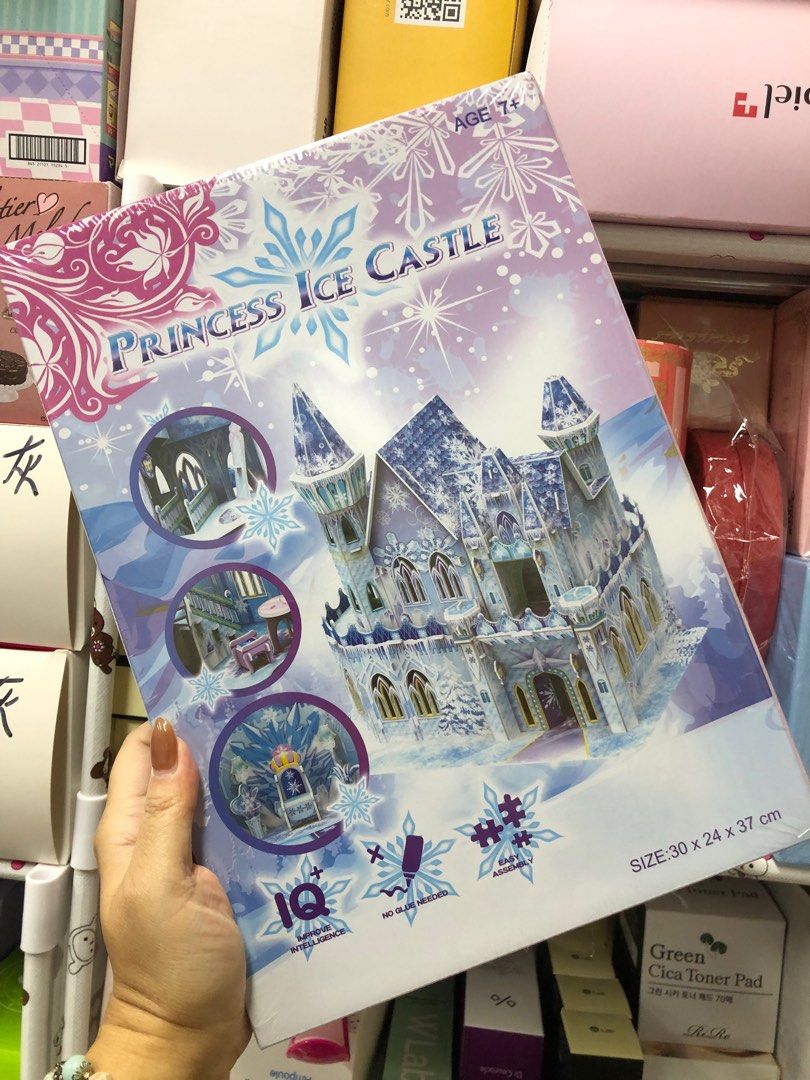 [現貨]聖誕送禮之選 - Frozen Princess Ice Castle Puzzle 立體 DIY 冰雪城堡, 興趣及遊戲, 玩具 ...