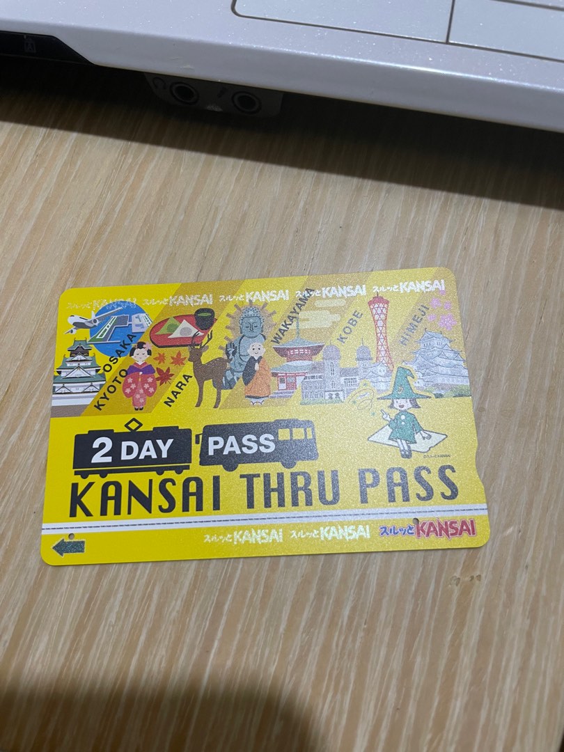 日本關西周遊券 KANSAI THRU PASS 1日券, 門票＆禮券, 本地景點門票及交通 - Carousell