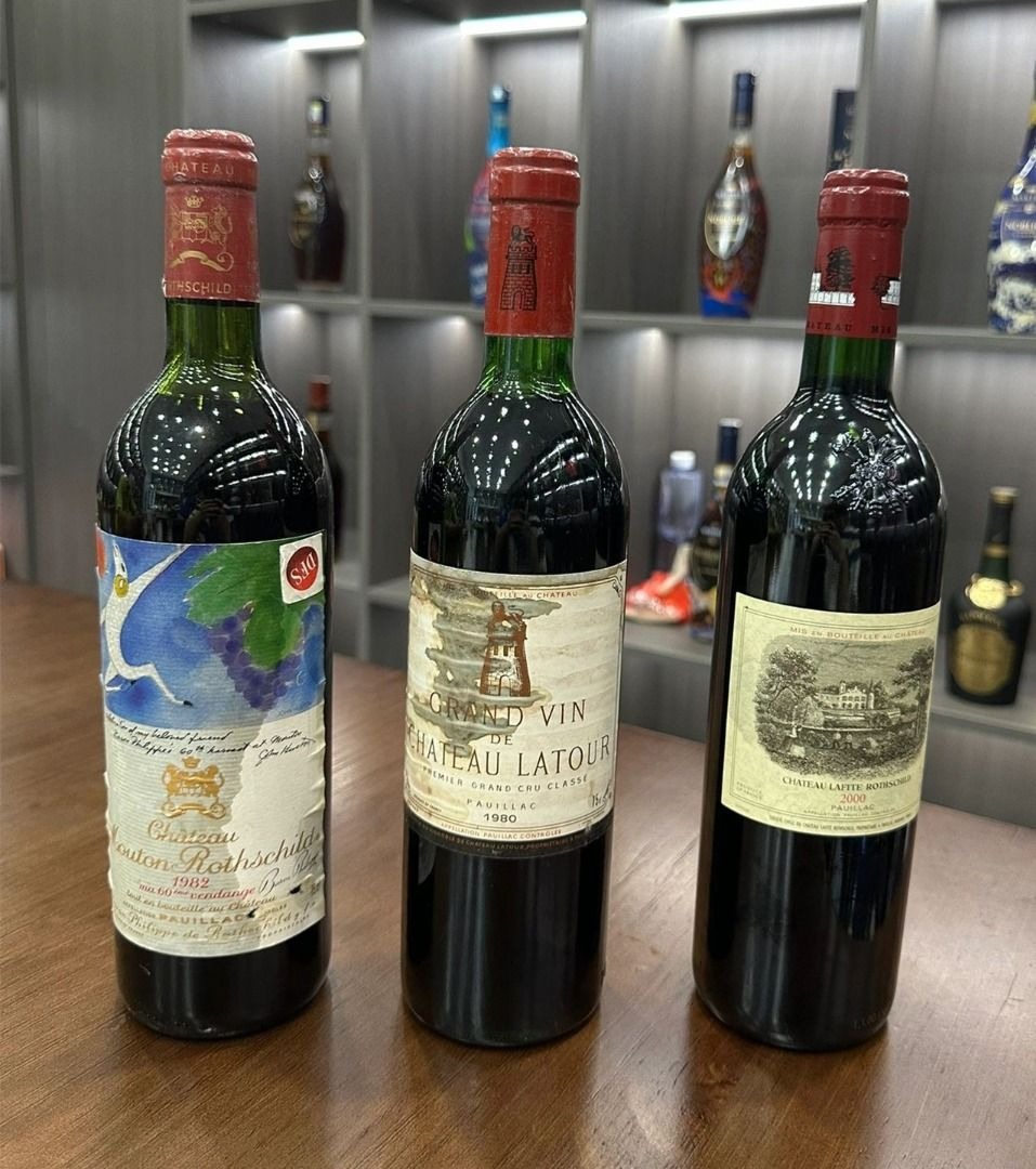 五大酒莊紅酒收購 拉菲lafite 木桐mouton 拉圖latour 瑪歌margaux 侯伯王Haut-Brion, 嘢食 & 嘢飲, 酒精飲料 - Carousell