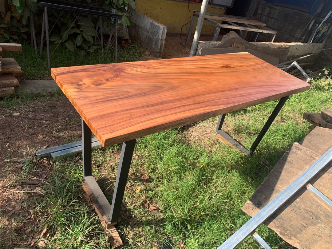 Acacia Computer Table 5x2ft oversized, Furniture & Home Living ...