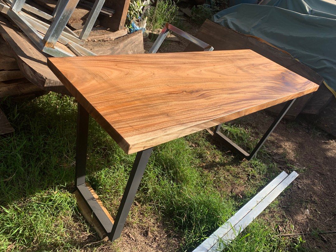 Acacia Computer Table 5x2ft oversized, Furniture & Home Living ...