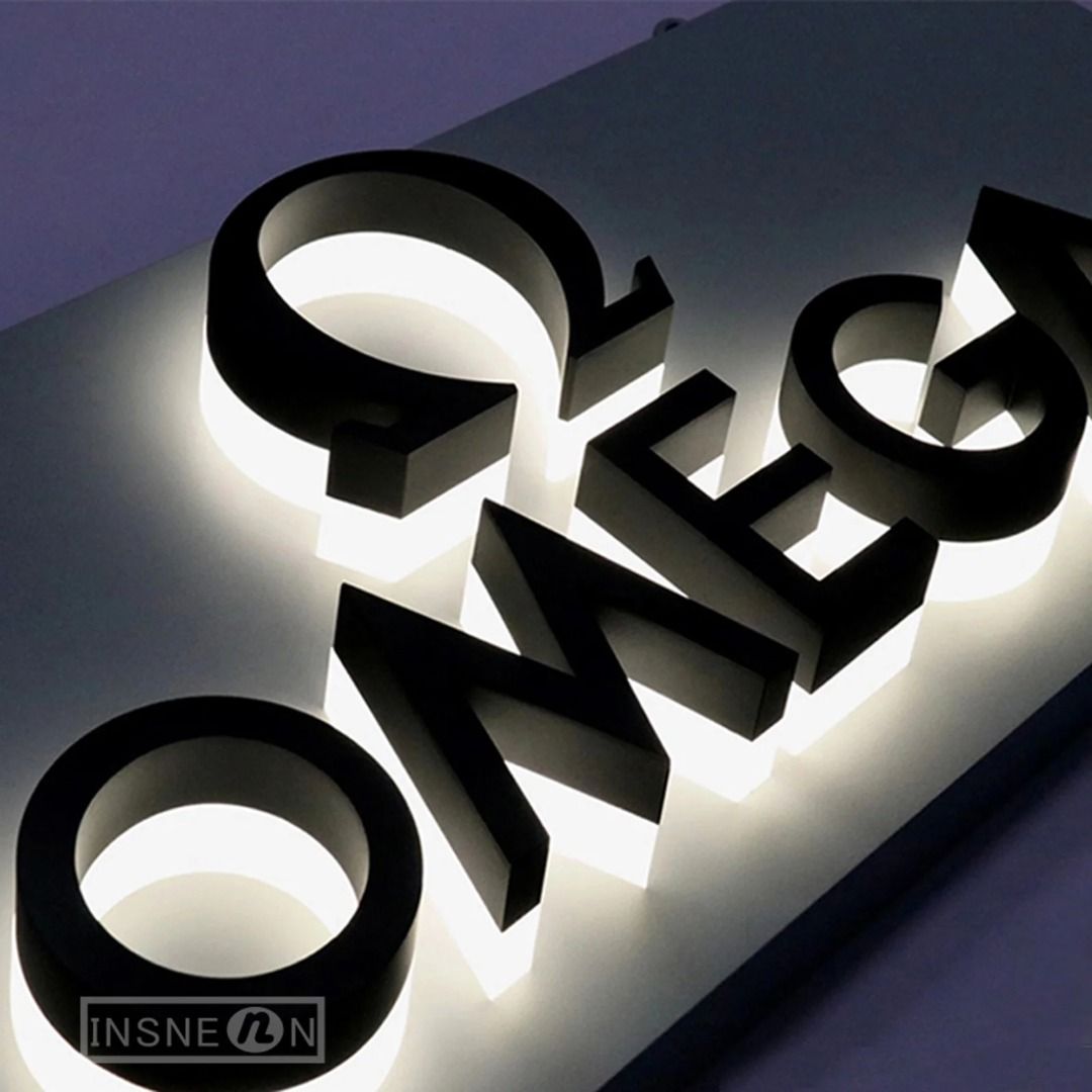 Acrylic Custom LED Letters Outdoor Waterproof Mini Word Metal 3D ...
