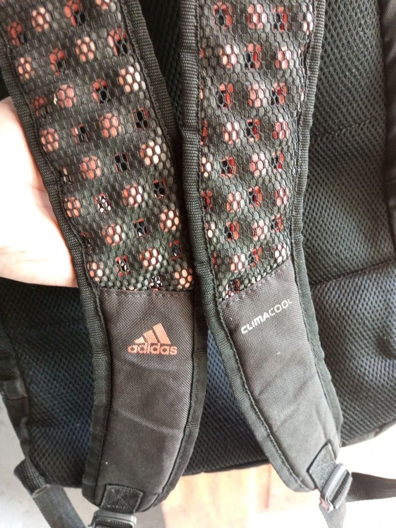 Adidas backpack Climacool black with orange original, Men's Fashion ...