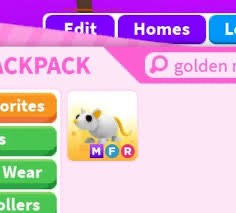 Adopt me mega golden rat, Video Gaming, Gaming Accessories, In-Game ...
