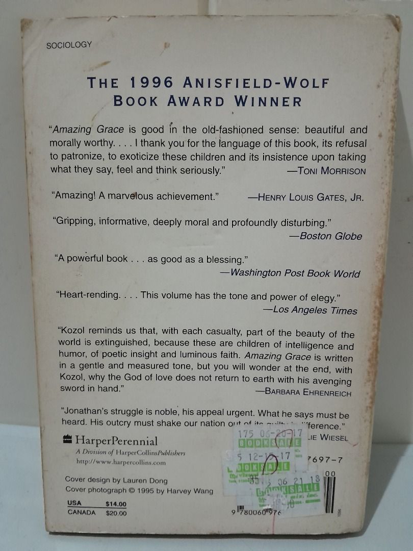 Amazing Grace: The Lives of Children and the Conscience of A Nation by ...