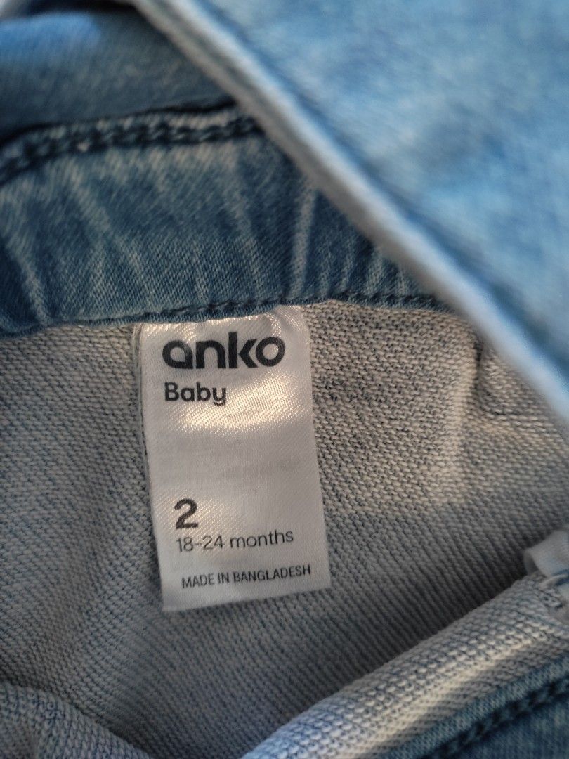 Anko Denim Jumper Dress, Babies & Kids, Babies & Kids Fashion on Carousell