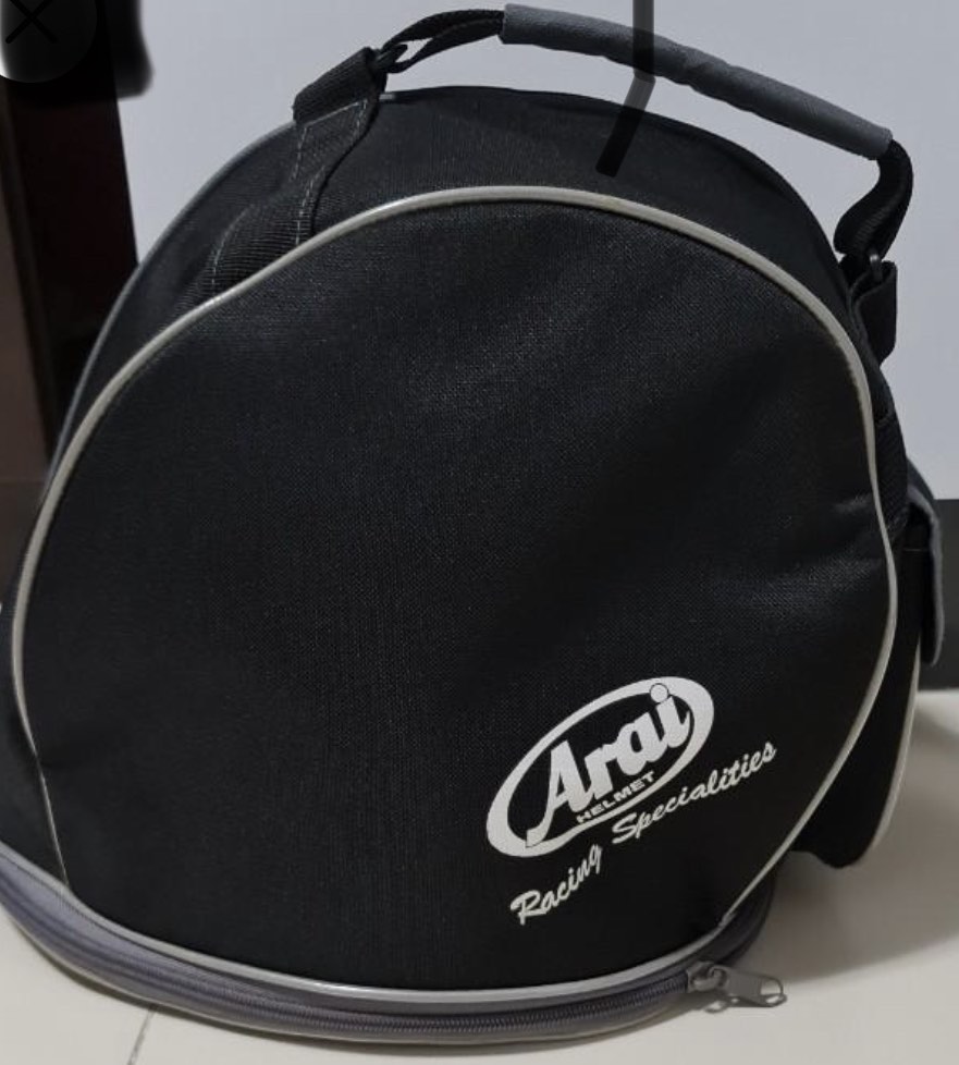 Arai helmet bag authentic, Motorcycles, Motorcycle Apparel on Carousell