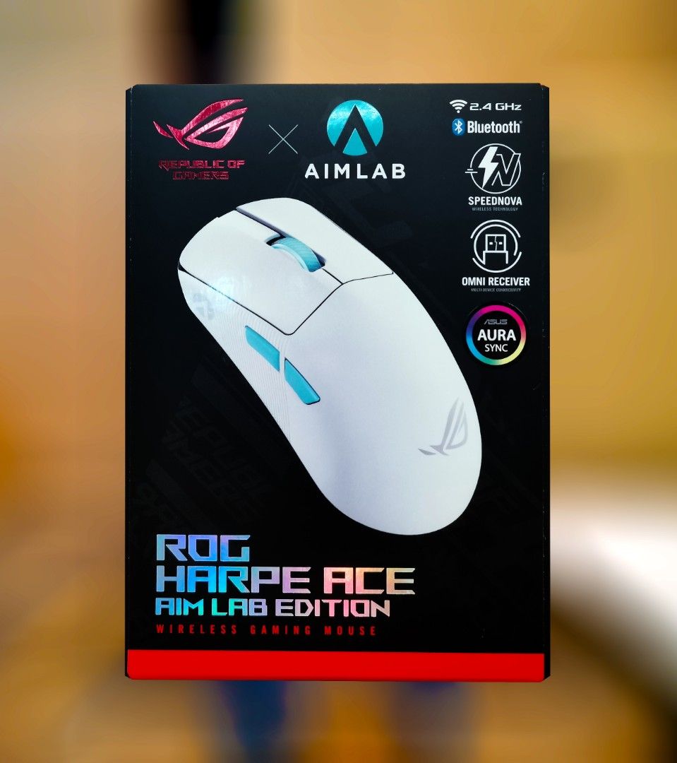 ASUS ROG HARPE ACE AIM LAB EDITION WIRELESS GAMING MOUSE (WHITE ...