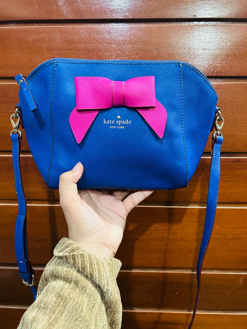 Authentic ( KATE SPADE ) Iconic Ribbon Sling Bag, Luxury, Bags ...