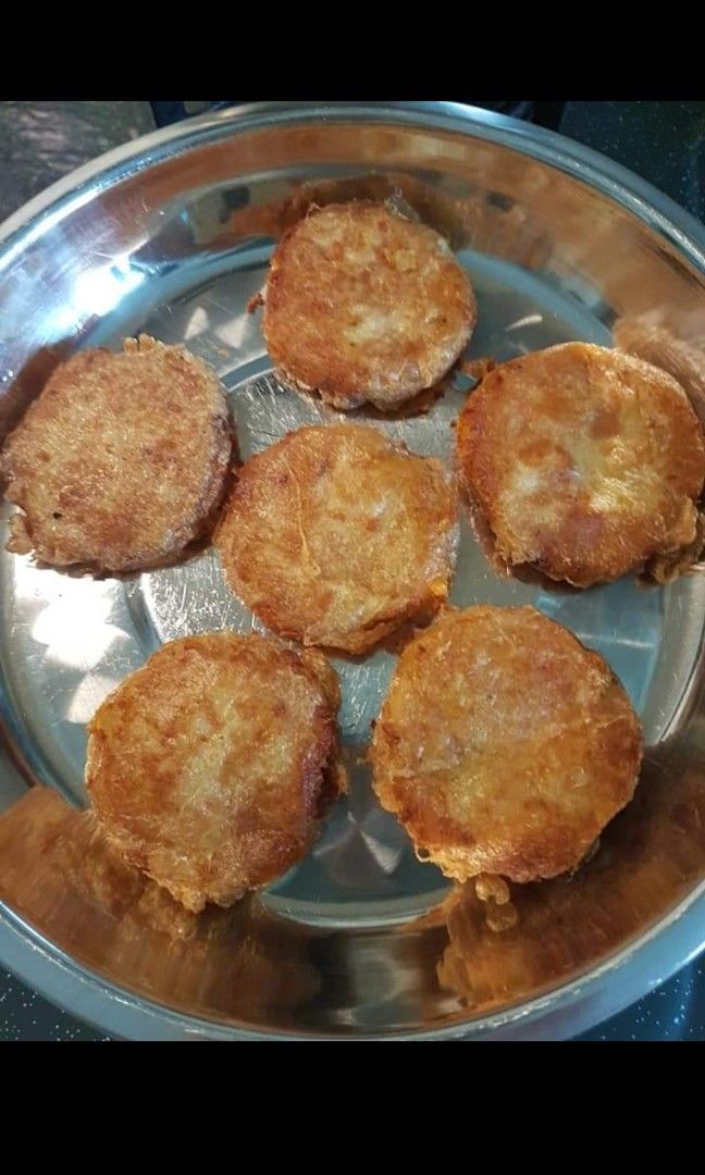 Bagedil potato chicken patty, Food & Drinks, Local Eats on Carousell