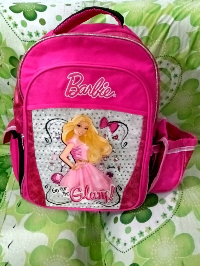 Barbie pink school backpack, Women's Fashion, Bags & Wallets, Backpacks ...
