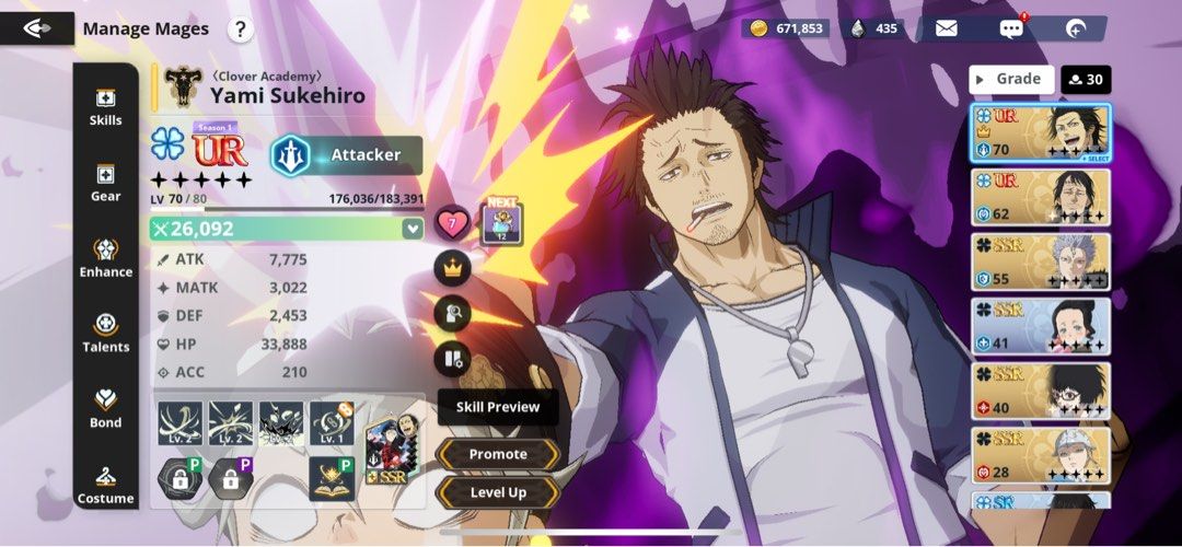 BCM Black Clover Mobile Mid game: OP Blue team, Video Gaming, Video ...