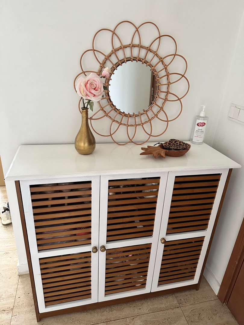 Beautiful hand painted shoe cabinet, Furniture & Home Living, Furniture ...