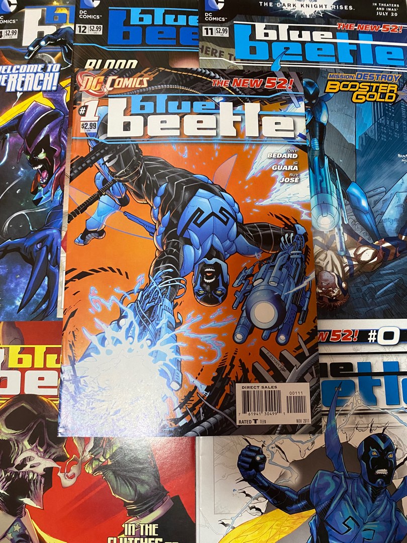 BLUE BEETLE DC COMICS (2011,2012,2013) Issues #0,1,10,11,12,14, Hobbies ...