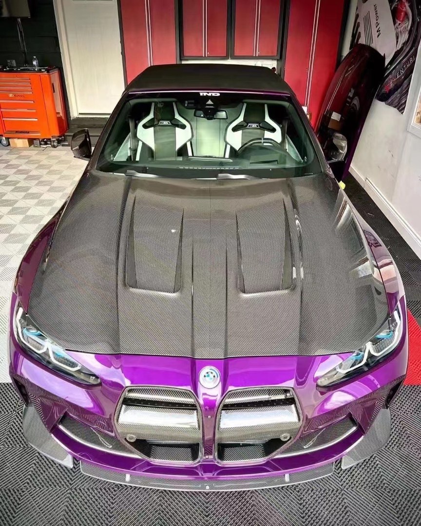 BMW M3/M4 G80/G82 Alpha N style CF Bonnet, Car Accessories, Accessories ...