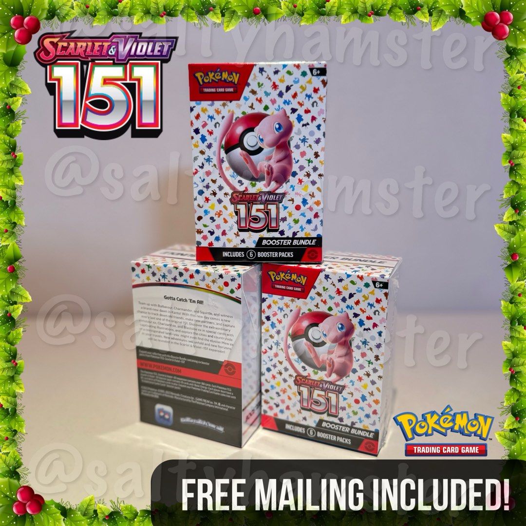 Booster Bundle Packs Pokemon tcg scarlet violet 151 elite trainer box ...