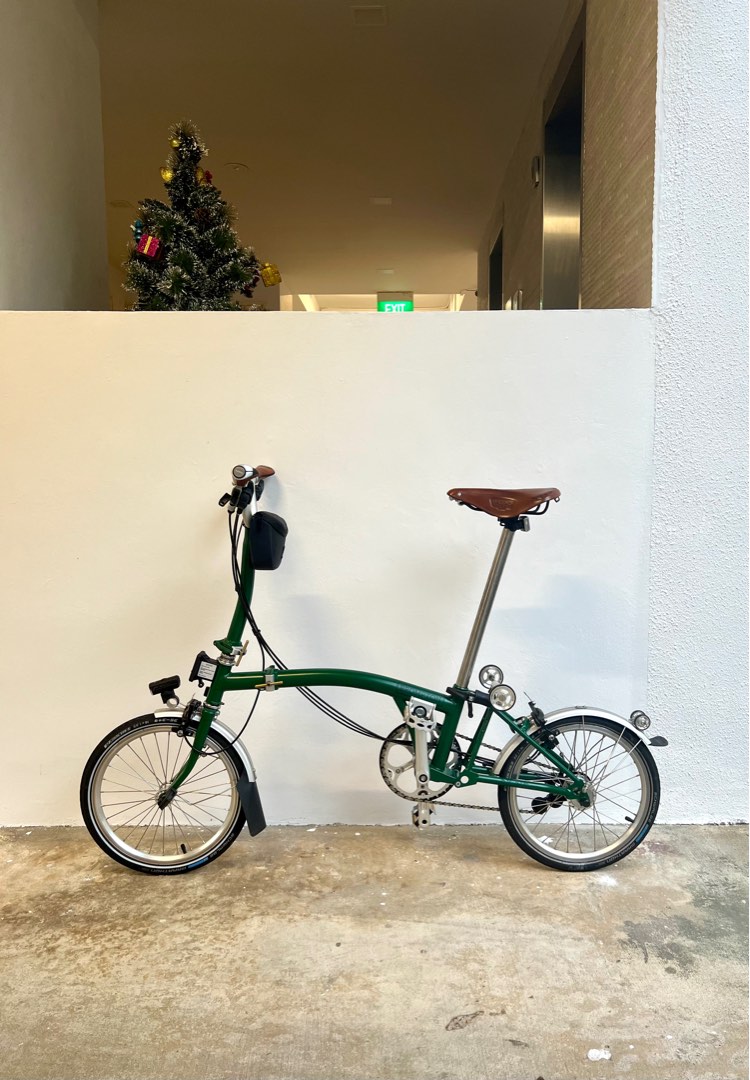 Brompton M6L Racing Green, Sports Equipment, Bicycles & Parts, Bicycles ...
