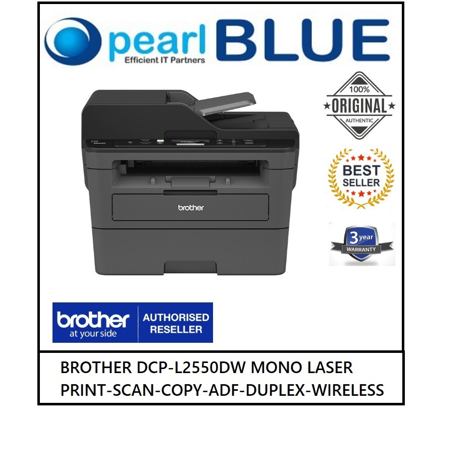 Brother DCP-L2550DW Wireless All In One Monochrome Laser Printer ...