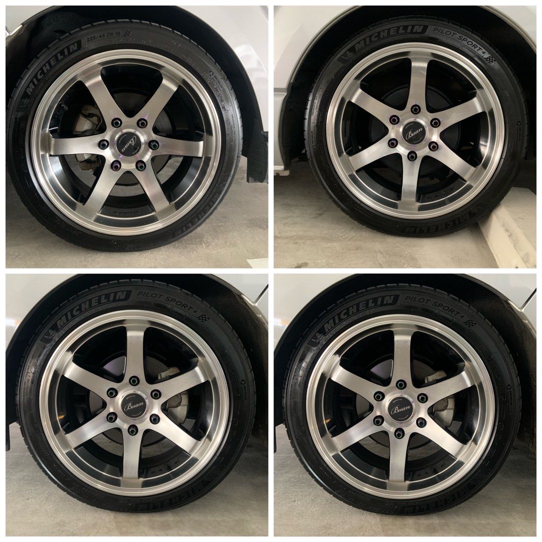 Buan Japan KB Racing 18 (Hiace), Car Accessories, Tyres & Rims on Carousell