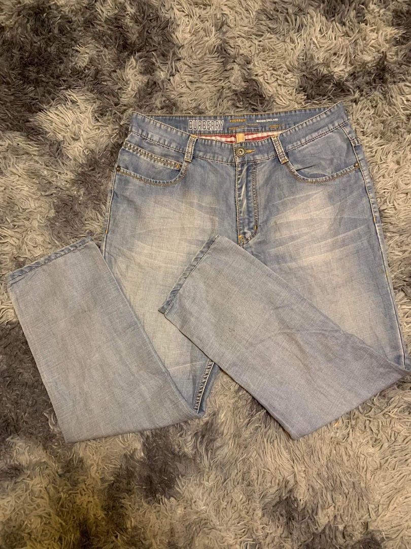 Burberry jeans, Men's Fashion, Bottoms, Jeans on Carousell