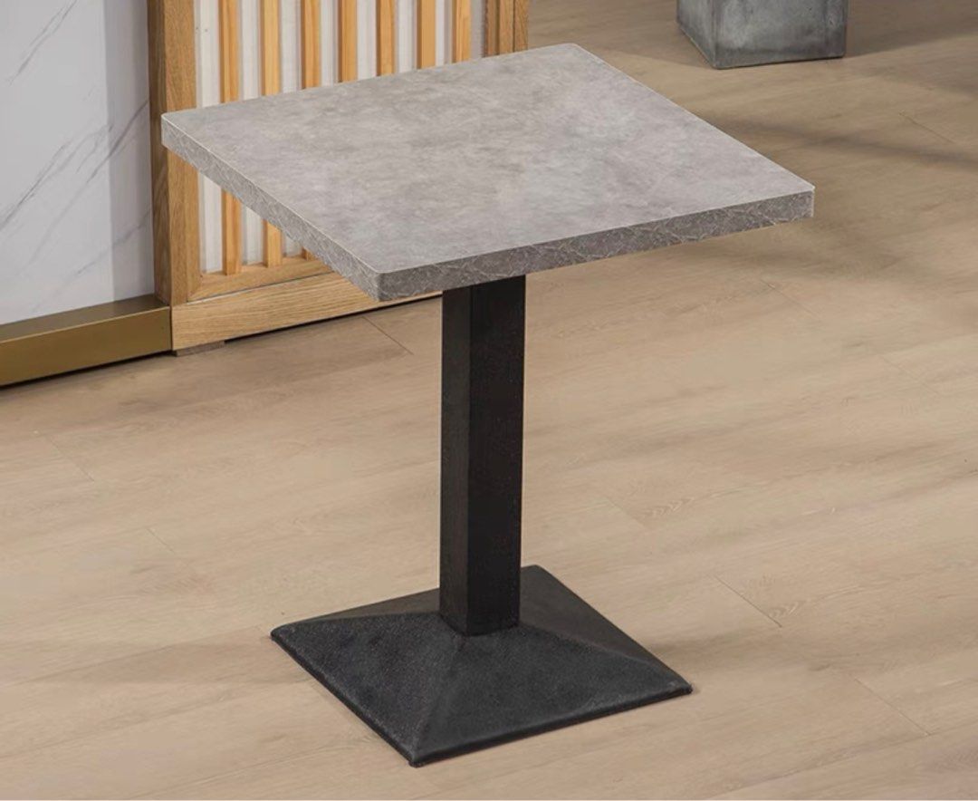 Cafe kopitiam restaurant table square grey simen table, Furniture ...