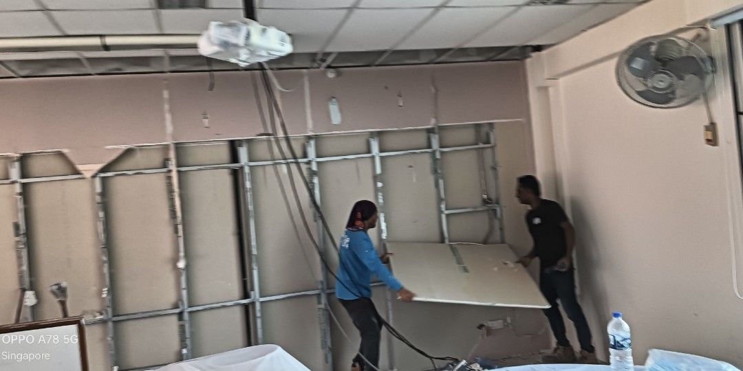 Ceiling partition Dismantle Removal hacking, Home Services, Others on Carousell
