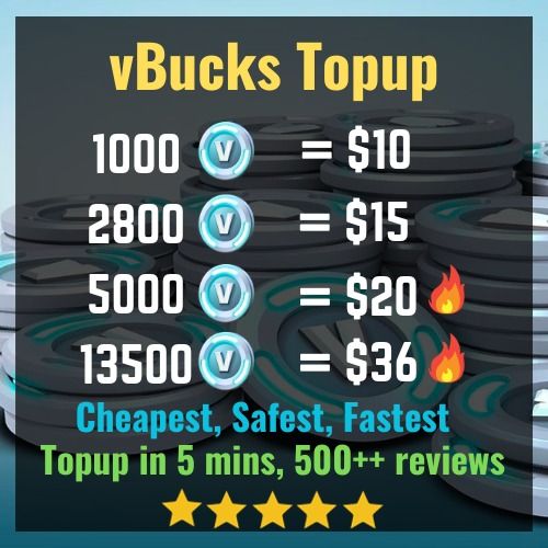 CHEAPEST Fortnite vBucks topup, Video Gaming, Video Games, Others on ...