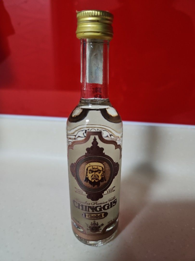Chinggis gold vodka from mongolia 50ml, Food & Drinks, Beverages on ...