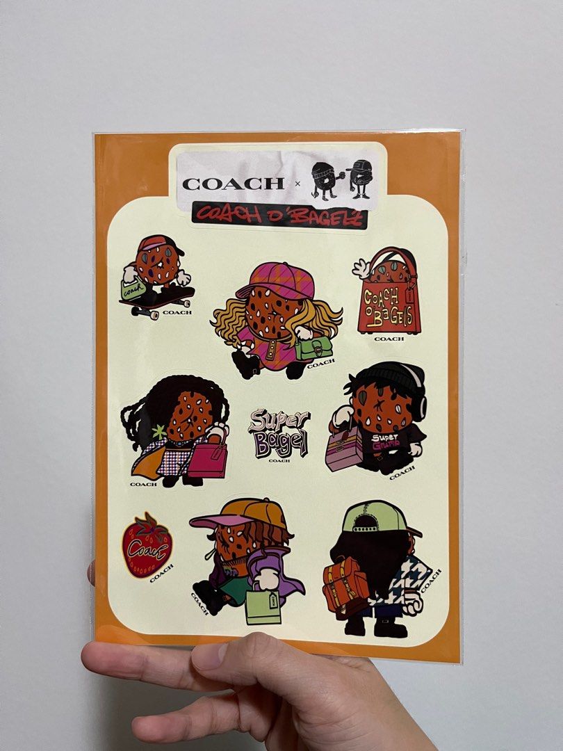 Coach x Super Bagel Stickers, Hobbies & Toys, Memorabilia ...