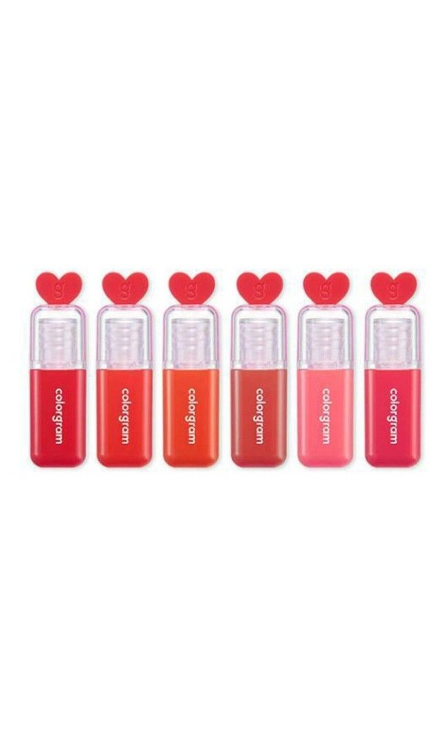 colorgram Lip Tint Thunderbolt Tint Lacquer Lip Stain Heart Tok, Beauty ...