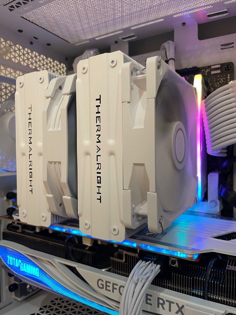 Custom Gaming PC Desktop RYZEN 7 7800X3D + RTX 4090 Full White ...
