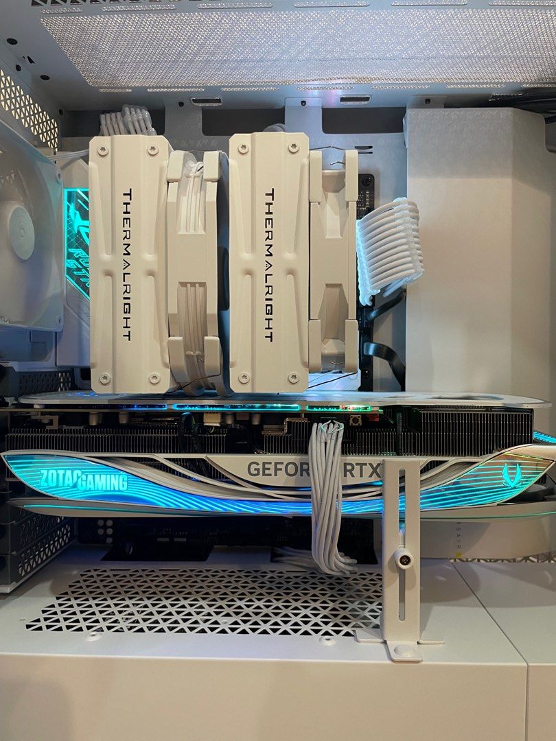 Custom Gaming PC Desktop RYZEN 7 7800X3D + RTX 4090 Full White ...