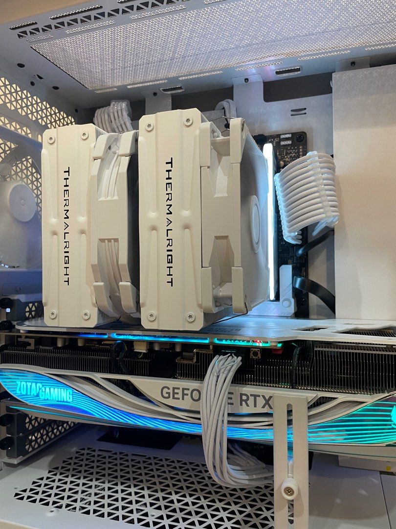 Custom Gaming PC Desktop RYZEN 7 7800X3D + RTX 4090 Full White ...