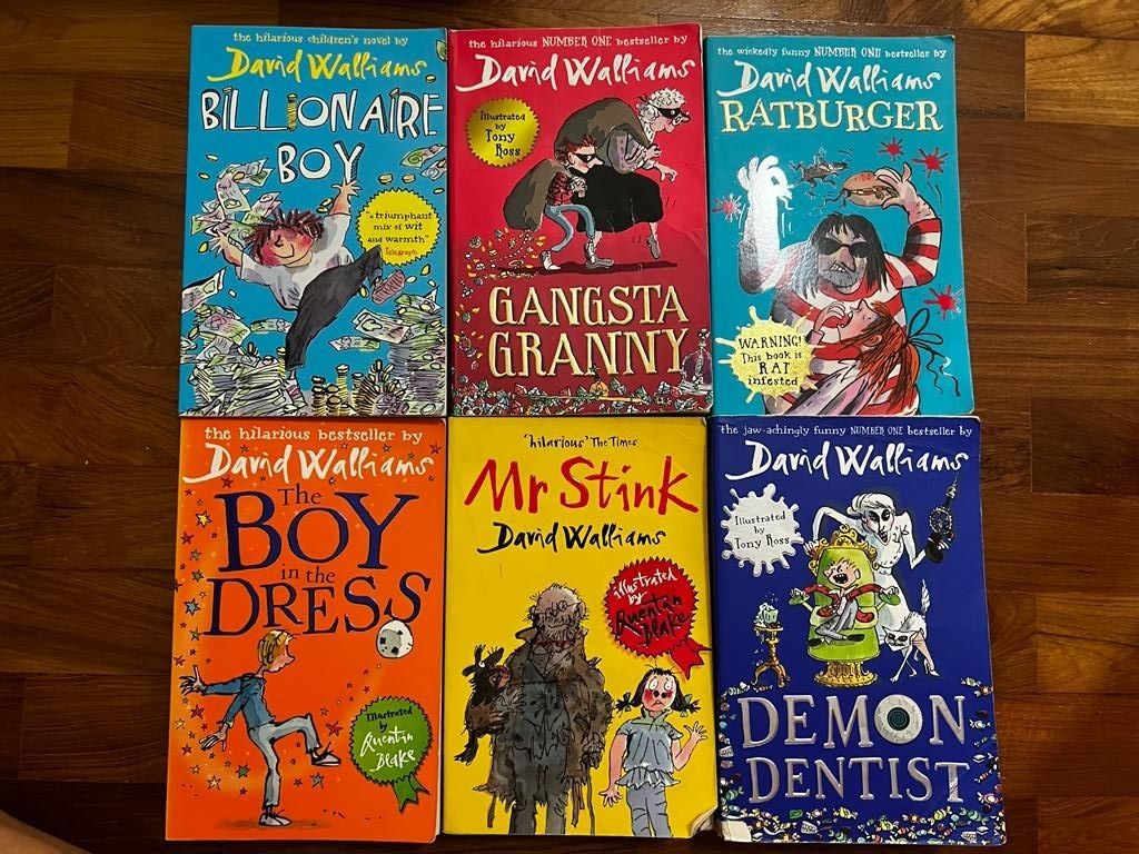David Walliams 6-Book Set, Hobbies & Toys, Books & Magazines, Fiction ...