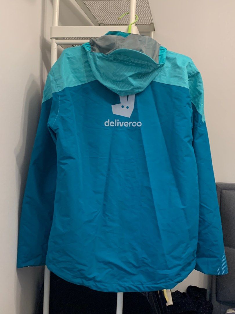 Deliveroo raincoat jacket, Men's Fashion, Coats, Jackets and Outerwear ...