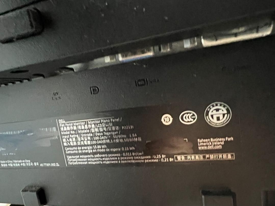 Dell P2213t Monitor 22", Computers & Tech, Parts & Accessories, Monitor ...