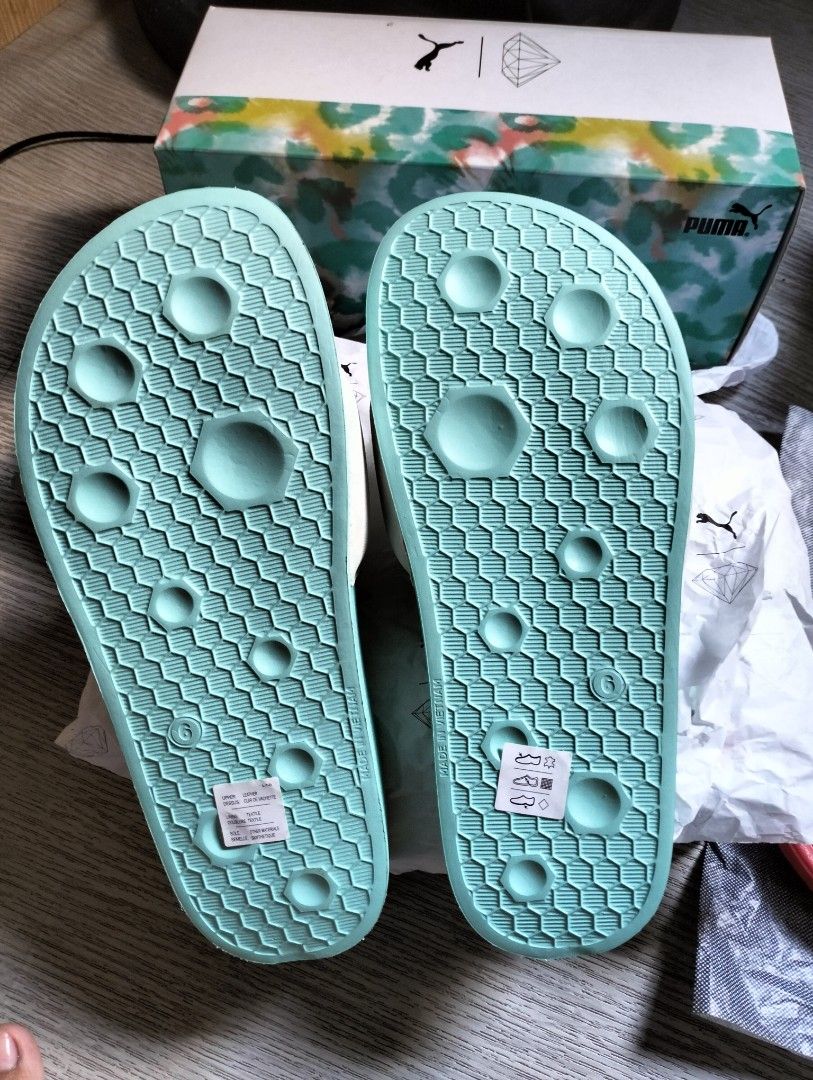Diamond supply co. puma slides And nike stussy slides, Men's Fashion ...